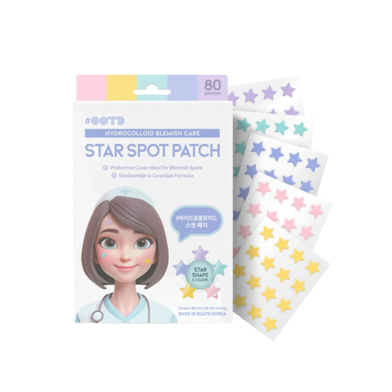OOTD Star Spot Patch 80pcs – Momoko Cosmetics
