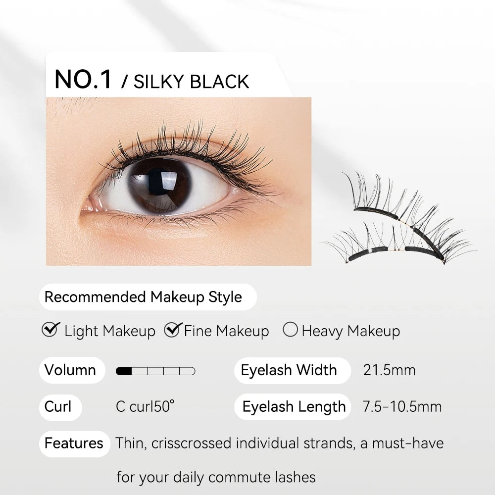 WOSADO Magnetic Lashes No.1 Silky Black – Momoko Cosmetics
