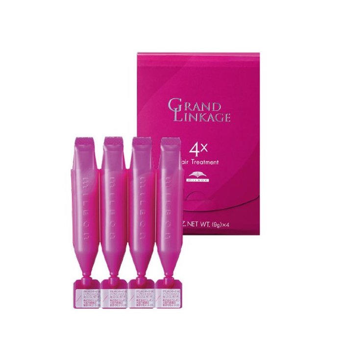MILBON DEESSE'S Linkage Meu 4x Treatment For Thick - Curly hair 9g x 4 ...